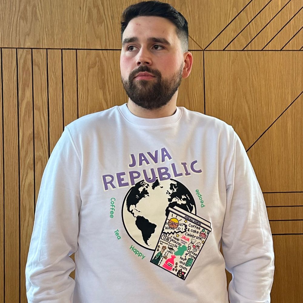 Java Republic Unisex Sweatshirt - White